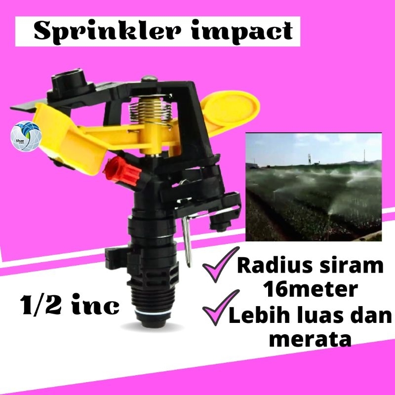 Jual Sprinkler Taman Pertanian Kebun Sprinkle 1/2 inch bisa berputar ...