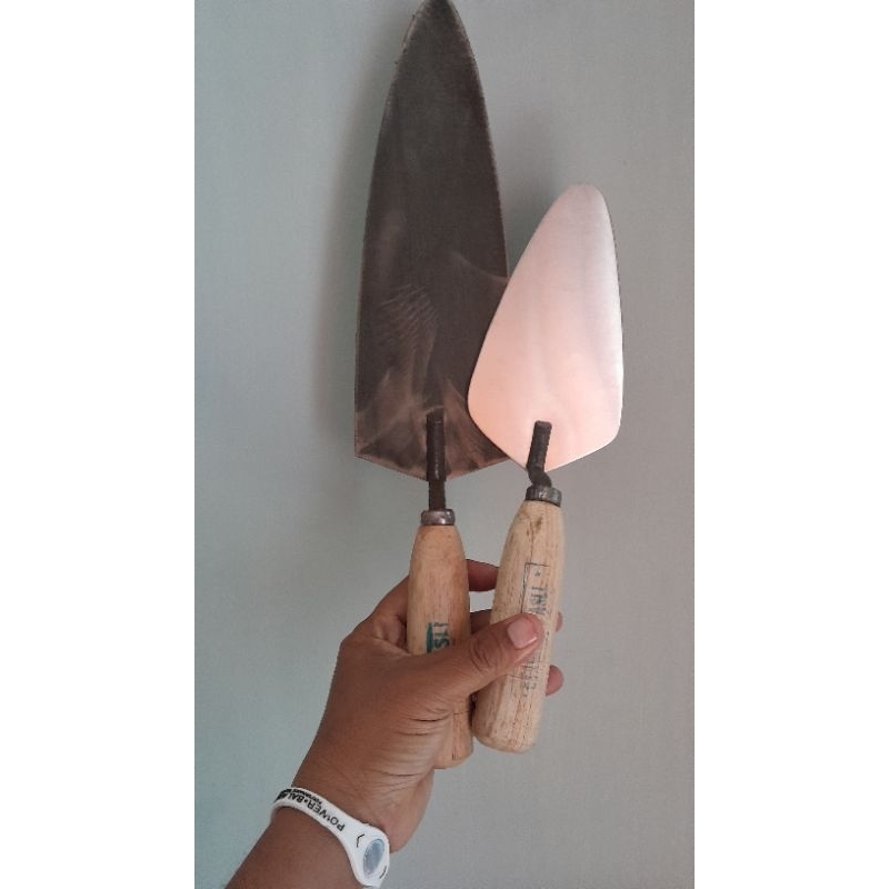 Jual 2pcs sendok semen lancip panjang 30cm dan 16cm Baja stainless asli ...