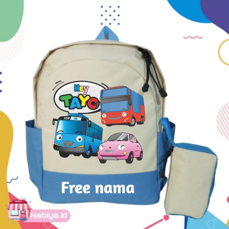 Jual TAS RANSEL ANAK BACKPACK ANAK SEKOLAH GAMBAR TAYO AND FRIENDS THE ...