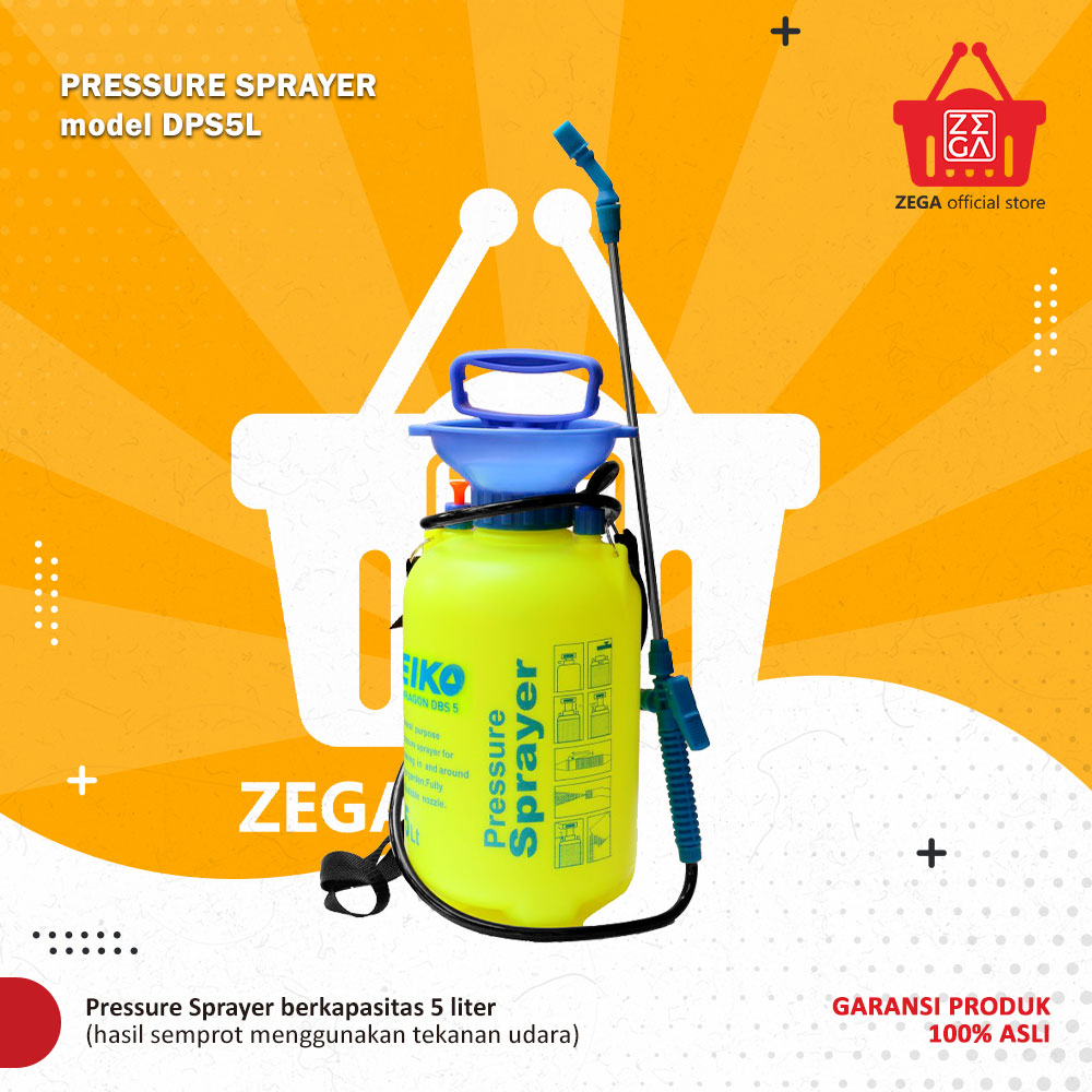 Jual Pressure sprayer 5 liter / semprotan manual kapasitas 5 liter ...