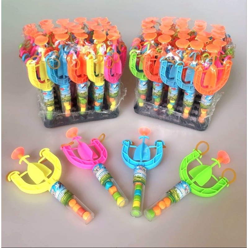 Jual Permen Cemilan Snack Ketapel Slingshot Lempar Buah Mainan Anak ...