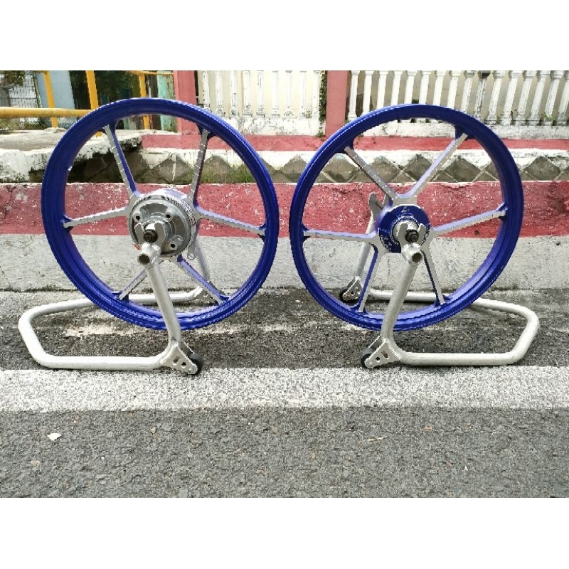 Jual velg/pleg/vleg BRT chemco biru custom bubut milling model enkei ...