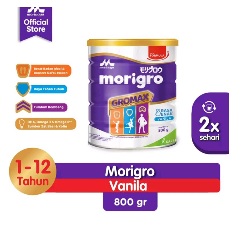 Jual MORIGRO GROWMAX 800GR/SUSU PERTUMBUHAN USIA 1-12TH PENAMBAH BERAT ...