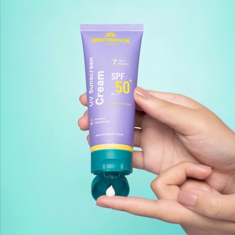 Jual AMATERASUN UV Sunscreen Cream SPF 50+ PA++++ 50gr | Shopee Indonesia