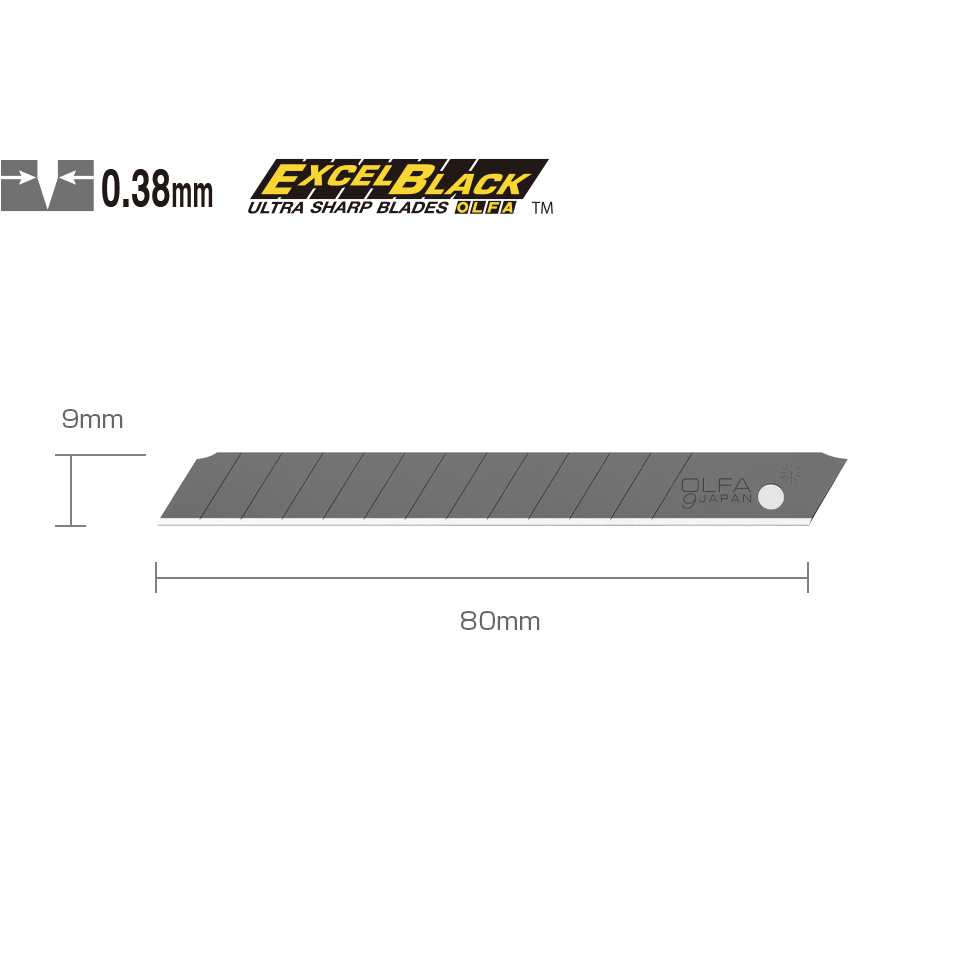 Jual OLFA Refill Cutter 9mm Spare blade ABB-10B (10pcs pack with blister pack) | Shopee Indonesia