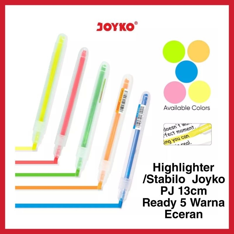 Jual HIGHLIGHTER STABILO PENANDA WARNA JOYKO HL-73-76 | Shopee Indonesia
