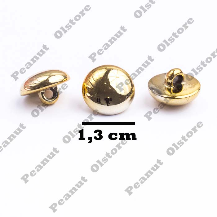 Jual Kancing baju jamur 1,3cm emas / gold EH13 | Shopee Indonesia