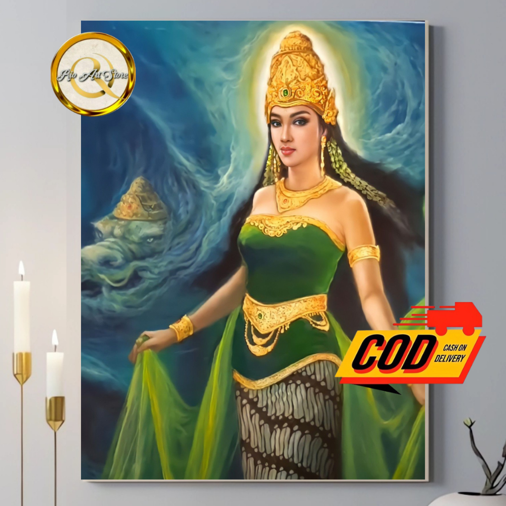 Jual Poster Lukisan Nyi Roro Kidul Hiasan dinding dan wall dekor rumah ...