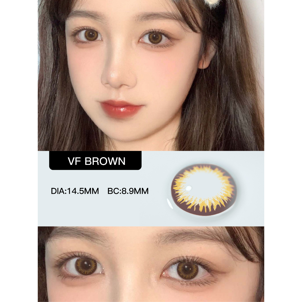 Jual ( COD)1 sepasang soflens 14 mm softlens grey softlens murah ...