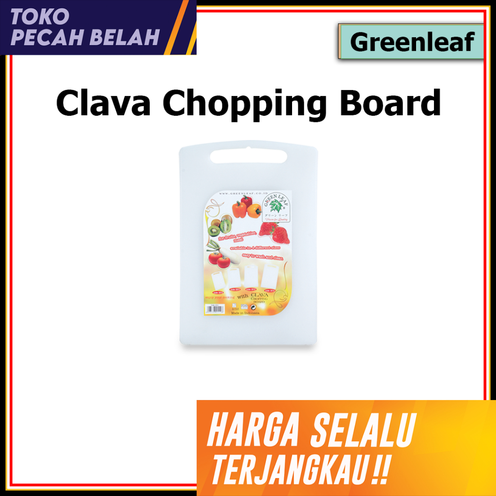 Jual Talenan Plastik Tebal BESAR CLAVA CHOPPING BOARD 2512 GREENLEAF ...