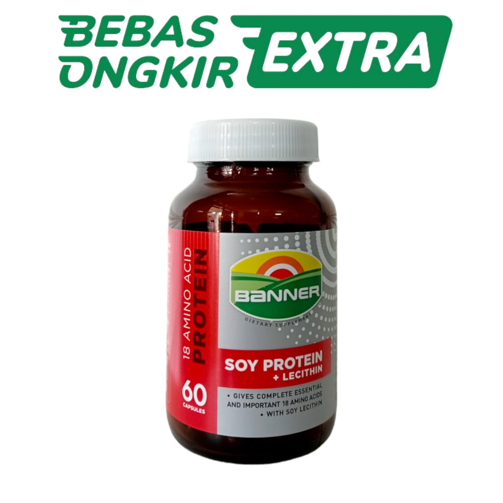 Jual BANNER MERAH 60 CAPS NEW FORMULA - protein tinggi untuk otot ...