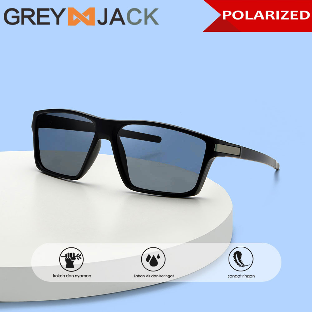 Jual Grey Jack Kacamata Hitam Sunglasses Polarized Anti Silau Uv400