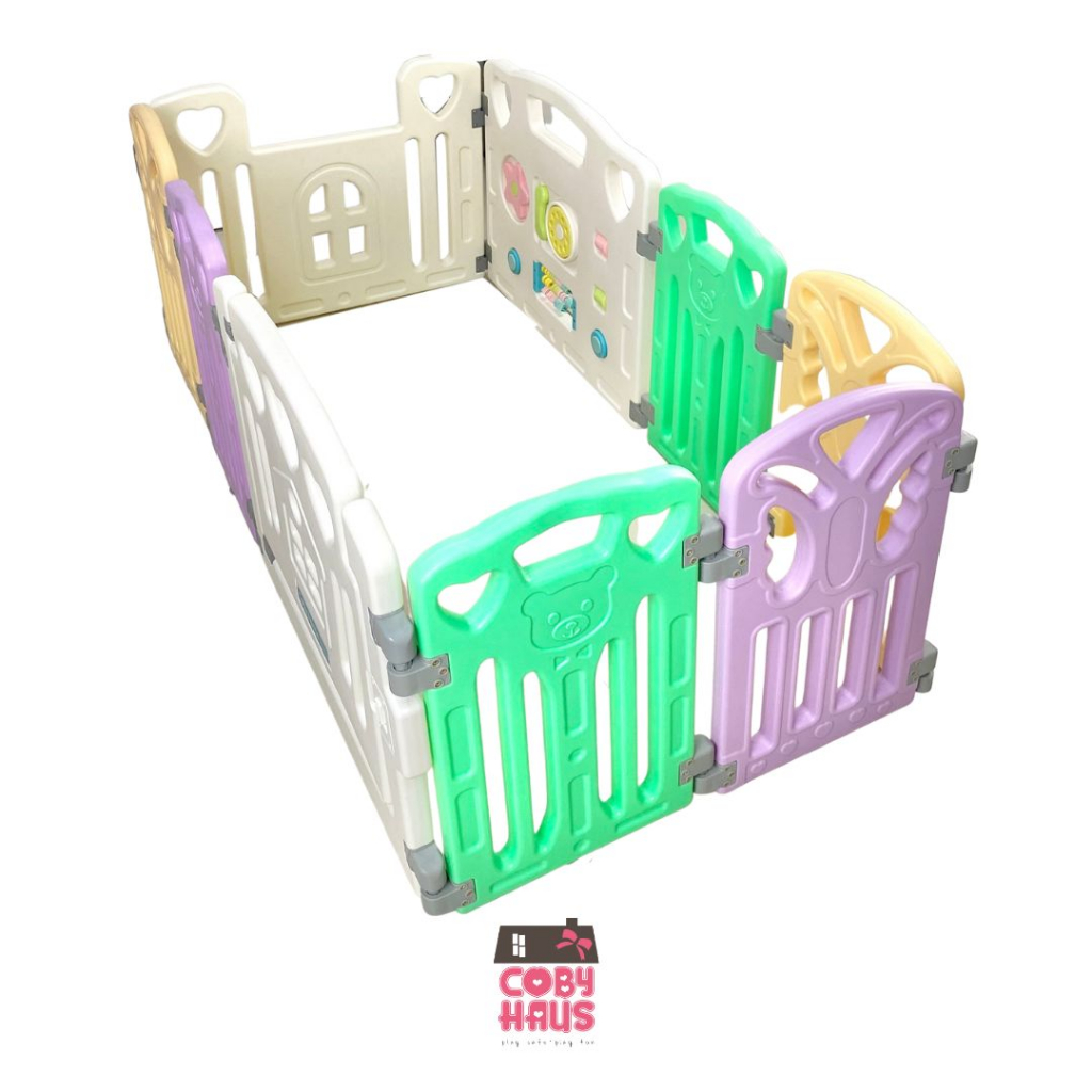 Jual CobyHaus Classic Fence 6+2+1 Bear - Pagar Bayi Pengaman Playground ...