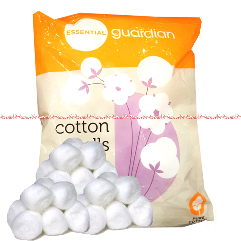Jual Guardian Soft Care Cotton Balls 100pcs Pure Cotton Bola Kapas ...