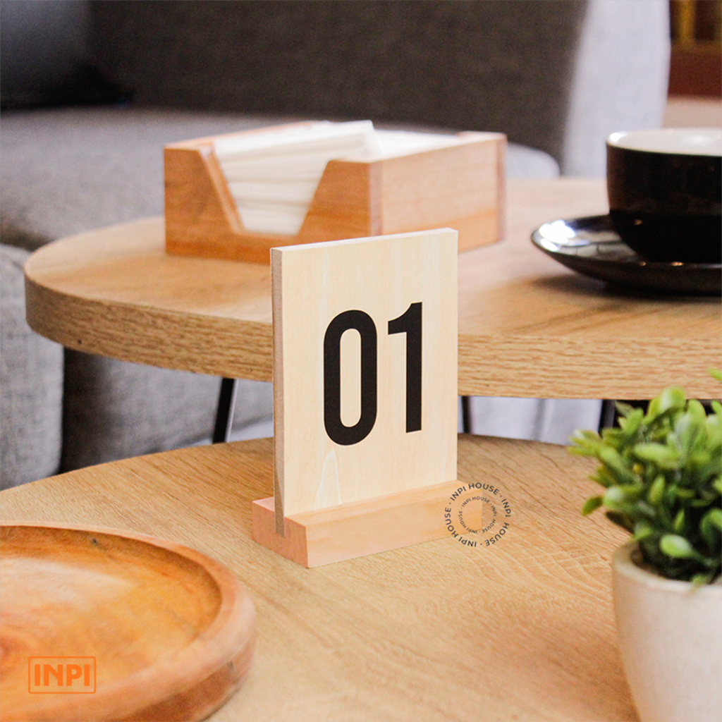 Jual nomor meja untuk cafe resto rumah makan - angka meja - sign number ...