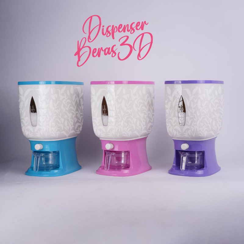 Jual TRI J - Dispenser Beras 10kg - Tempat Penyimpanan Beras (Rice Box ...