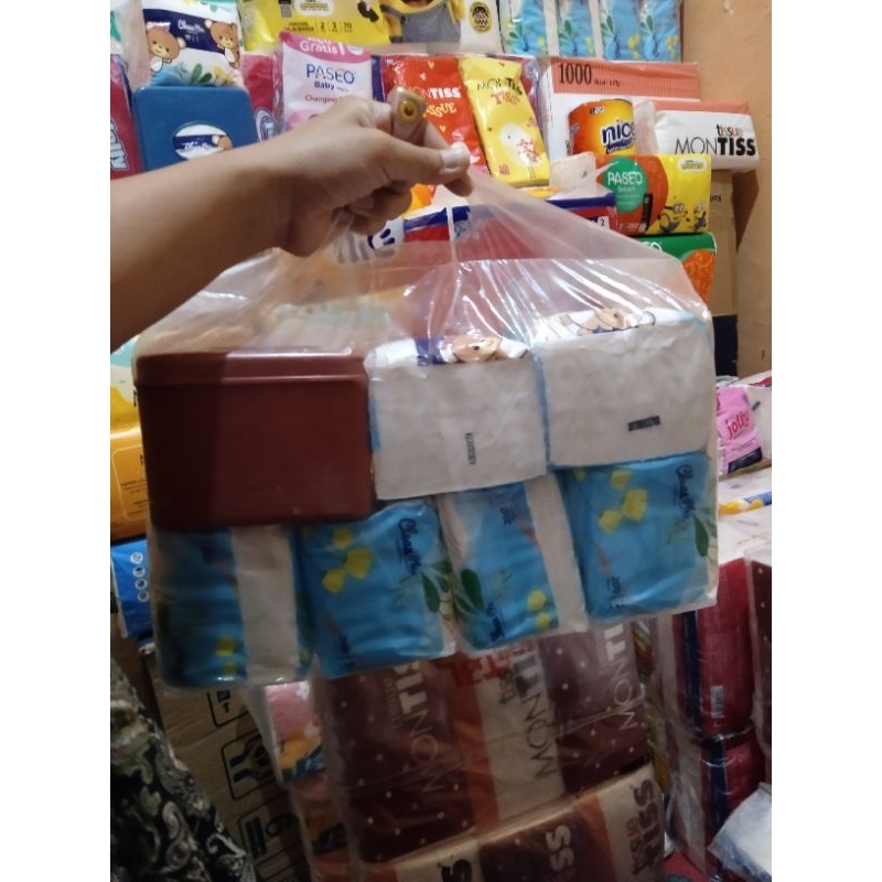 Jual tisu clean plus 200 sheet paketan 6 pcs dan 1 kotak tisu | Shopee ...