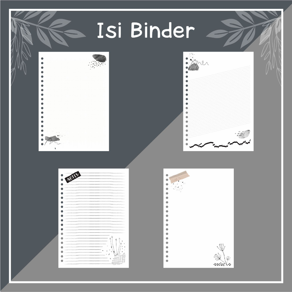 Jual [PART 4] 10PCS Isi Binder A5 & B5 Daily Planner / To Do List ...