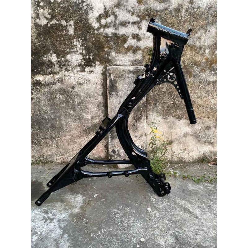 Jual Rangka CB 100 Rangka Tatanan Jejeg Sudah Segrek K2 Begel Panjang Bahan Rangka Depan Megapro ...