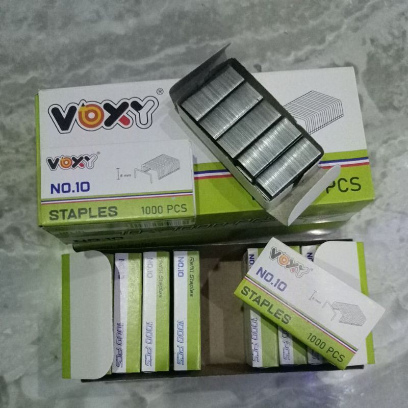 Jual Isi staples serbaguna 1 dus isi 10 pack kecil | Shopee Indonesia