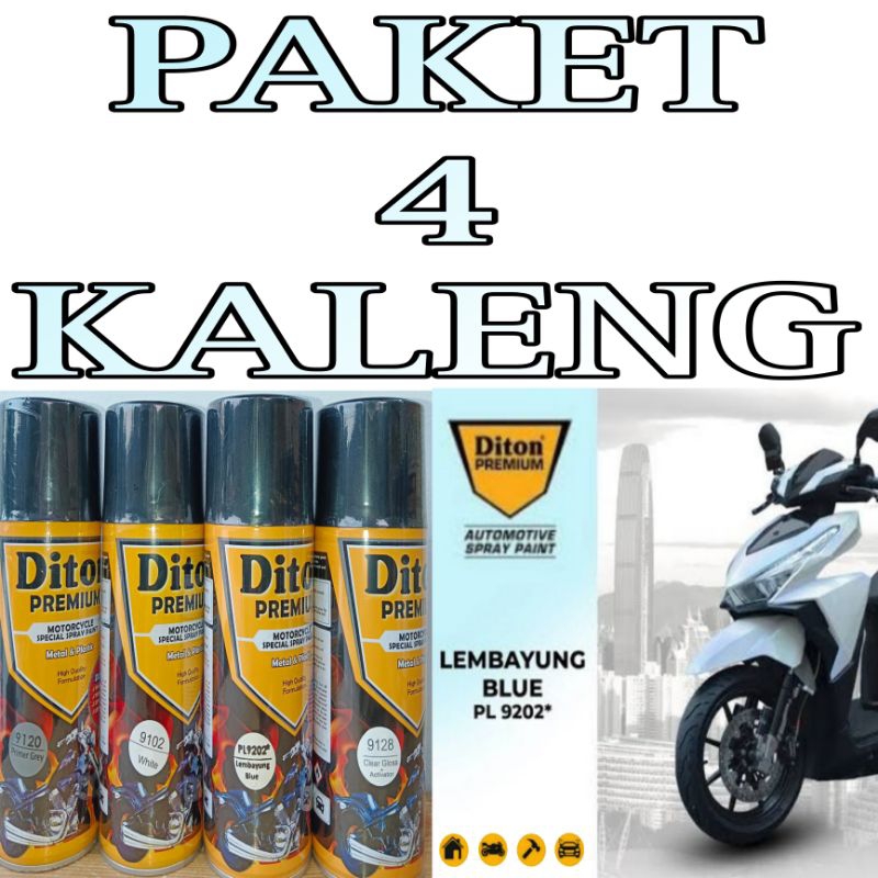 Jual PAKET 4 KALENG pilok pilox diton premium LEMBAYUNG BLUE PL 9202 ...