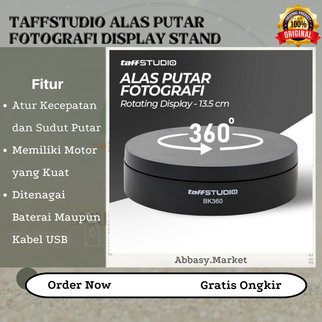 Jual Taffstudio - Alas Meja Putar Fotografi Rotasi Display Stand Base ...