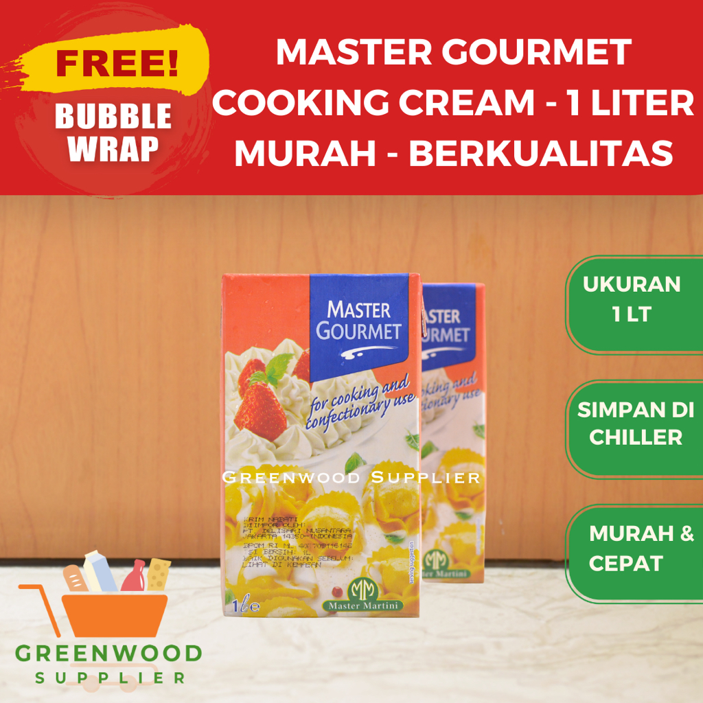 Jual Cooking Cream Master Gourmet 1 Liter [Krim Masak & Dekorasi Kue ...