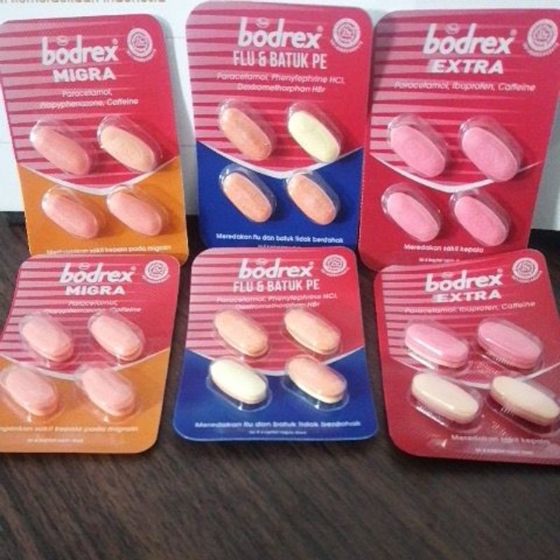 Jual Bodrex Migra / Extra / Flu dan Batuk per strip | Shopee Indonesia