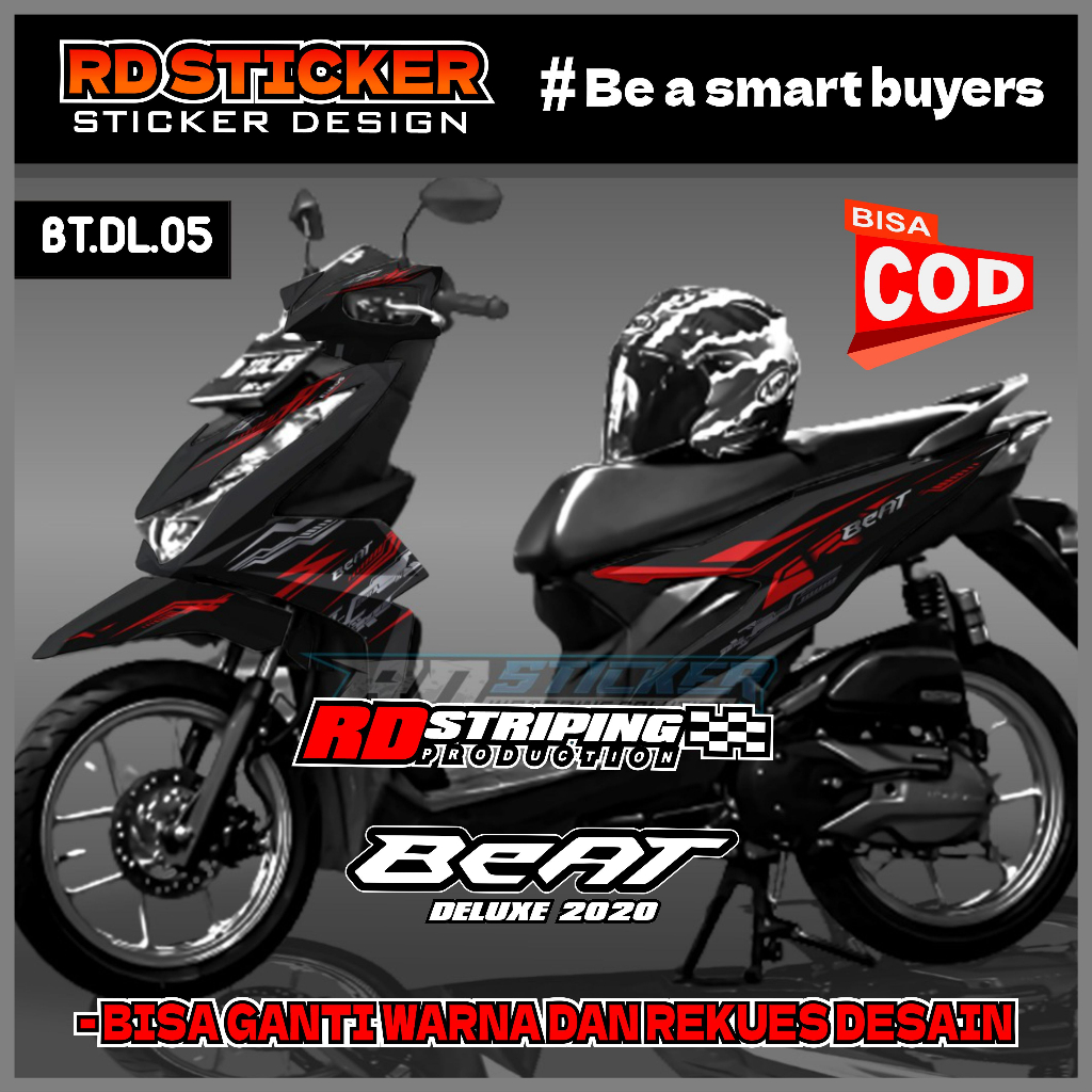 Jual DECAL STICKER BEAT DELUXE DESAIN TECHNOLOGY VIRAL- STICKER DECAL ...