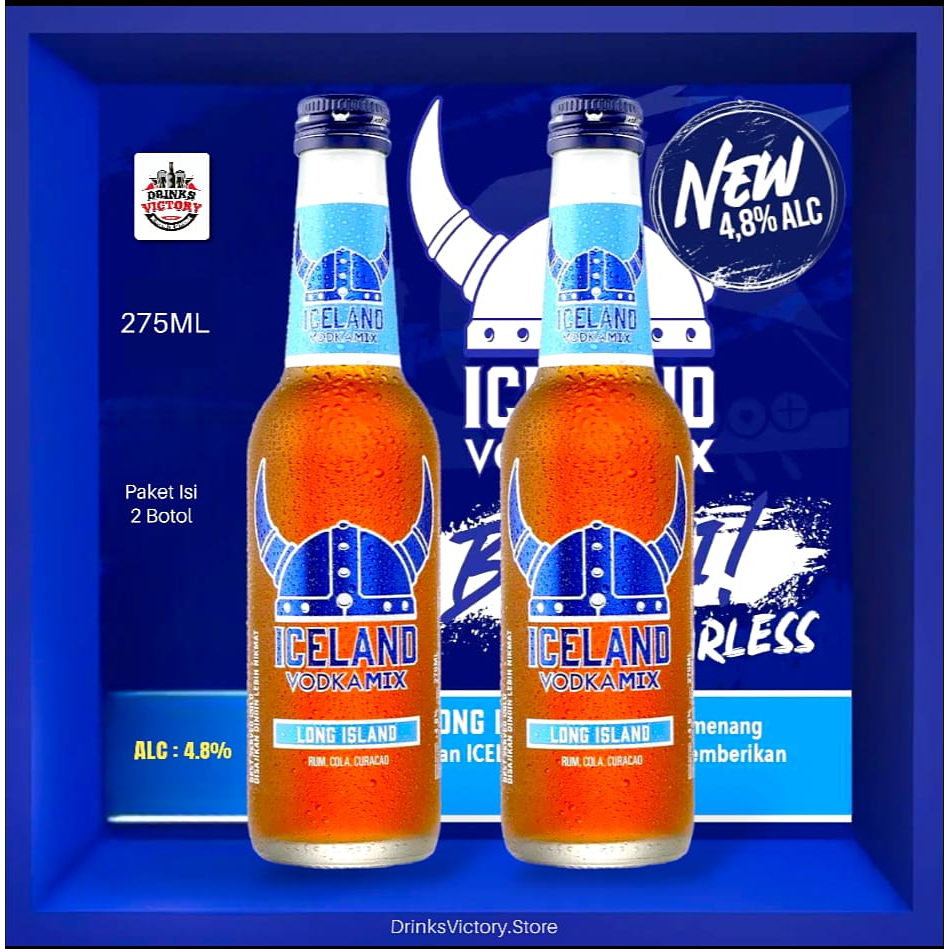 Jual Paket 2 Iceland Vodka Mix LONG ISLAND Botol Kecil 275ml - ALC 4,8% ...