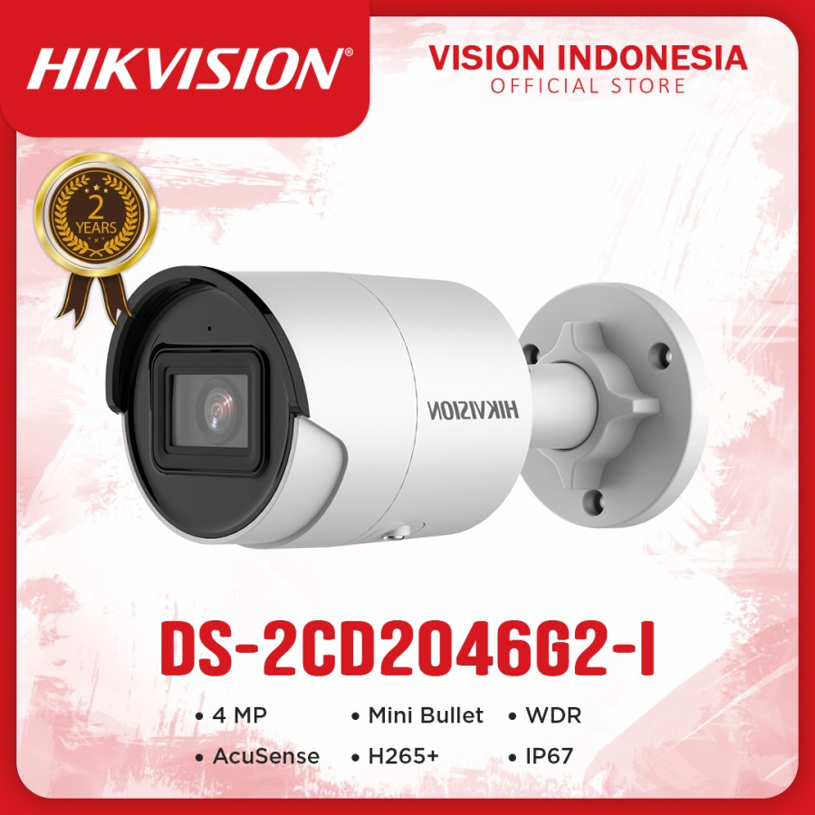 Jual HIKVISION IP CAMERA ACUSENSE 4MP DS-2CD2046G2-I / DarkFighter ...