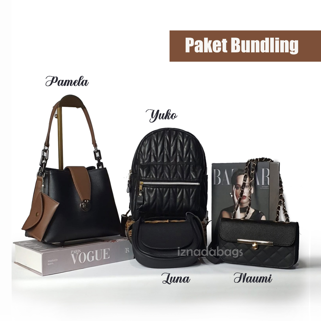Jual Iznada Bags - Paket Hemat 4 Tas Selempang Wanita (Pamela+Luna ...