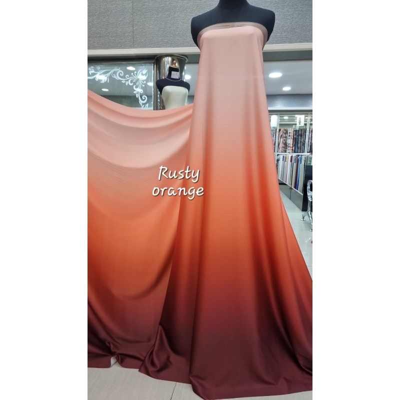 Jual Kain gradasi Armani silk ombre | Shopee Indonesia