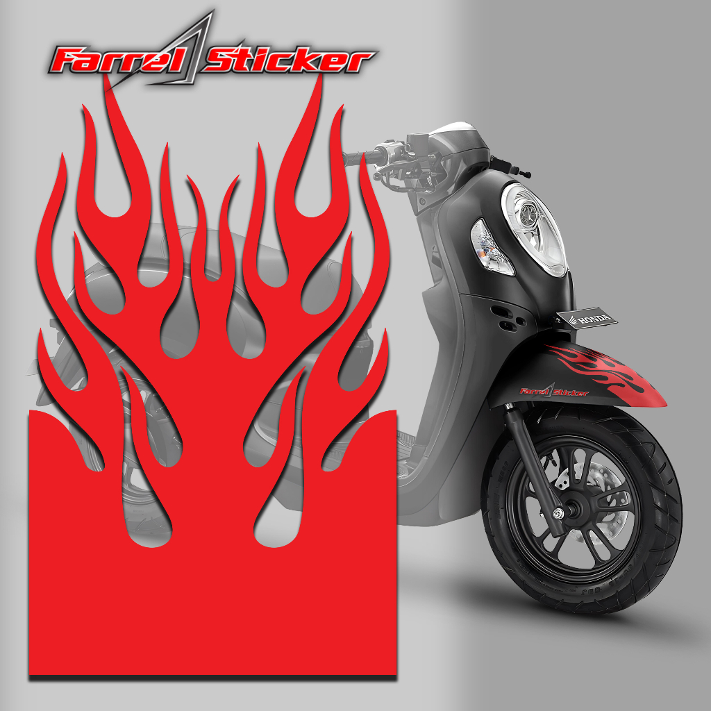 Jual STIKER SPAKBOR sticker tribal API MOTOR | Shopee Indonesia