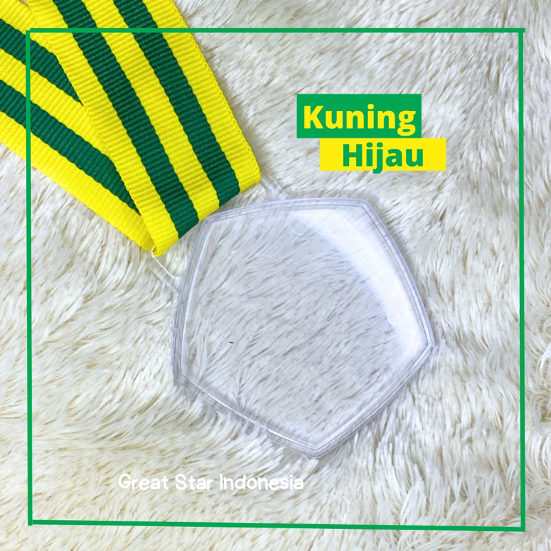 Jual BANDUL MEDALI SEGILIMA TALI INSERT PAPER+TALI 3.5CM SIAP PAKAI ...