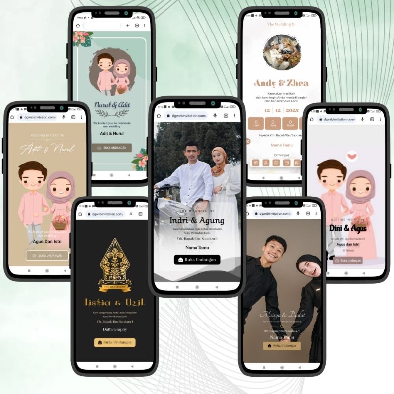 Jual Undangan Digital Website Full Fitur | Bonus Kartu Ucapan Terima ...