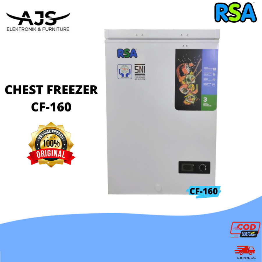 Jual Chest Freezer RSA CF-160 / CF160 Freezer Box 150 liter | Shopee ...