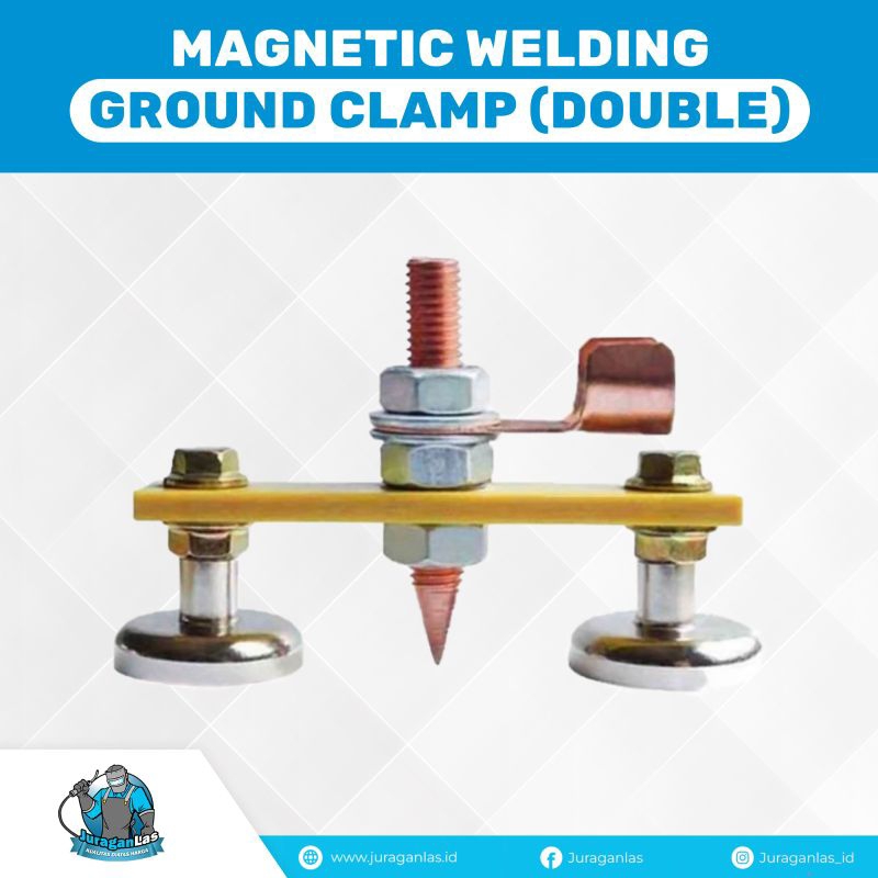Jual penjepit massa las magnet welding ground clamp double | Shopee ...