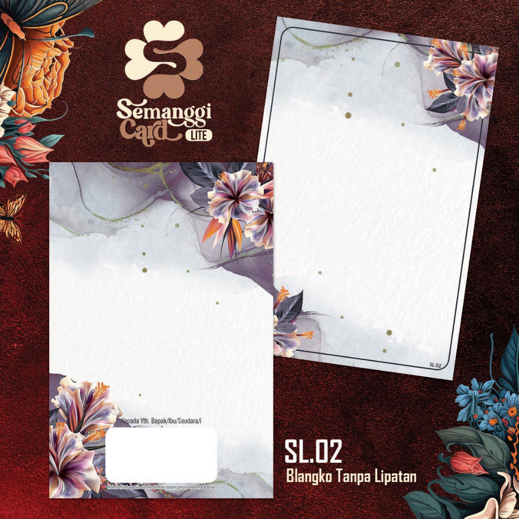 Jual Blangko Semanggi Lite SL02 | Kertas Blangko bolak balik Tanpa ...
