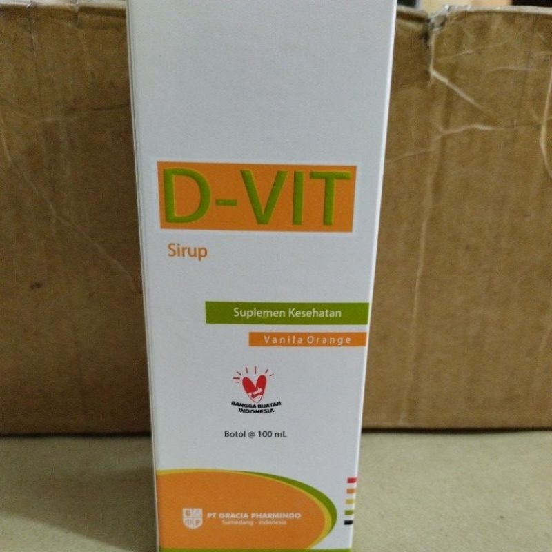 Jual D-Vit Sirup 100ml Rasa Vanila Orange/ Suplemen Kesehatan | Shopee ...