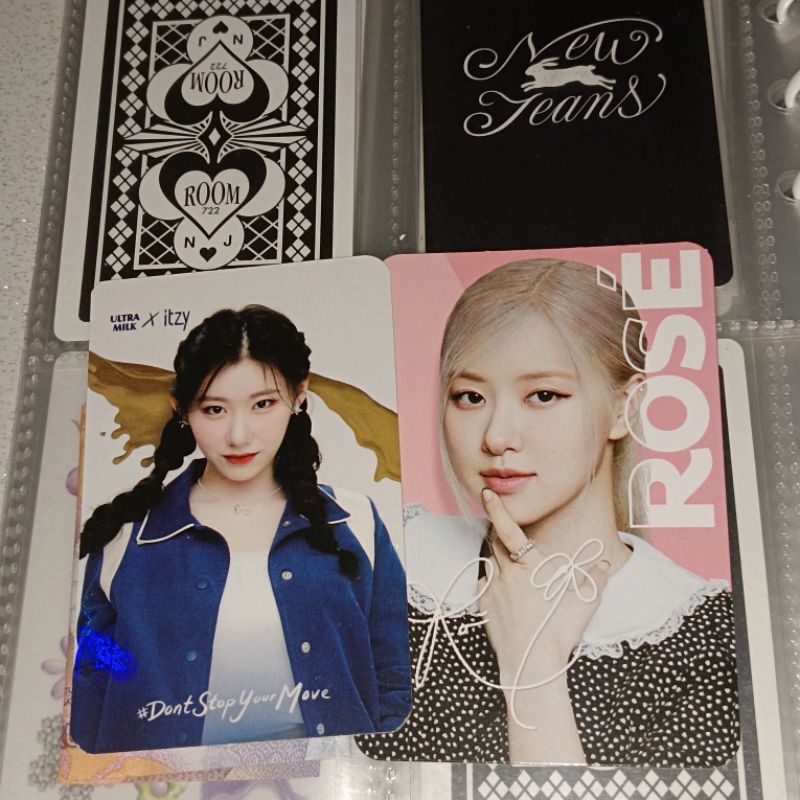Jual wts pc photocard rose oreo blackpink chaeryeong itzy ultramilk ...