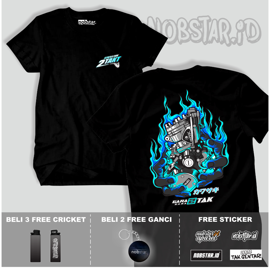 Jual KAOS MOTOR EXCLUSIVE 2TAKT KAWASAKI | PREMIUM COTTON COMBED 24s ...