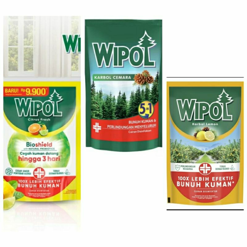 Jual WIPOL Karbol Lemon 750ML/450ML | Shopee Indonesia