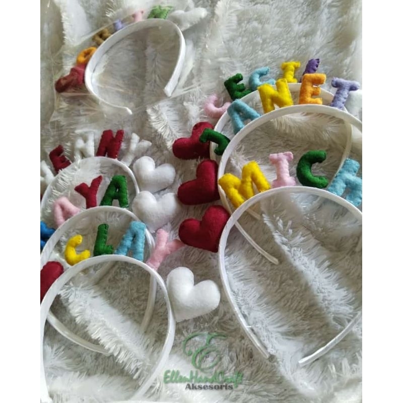Jual BANDO FLANEL NAMA antipatah custom isi dakron by ellenhandcraft ...