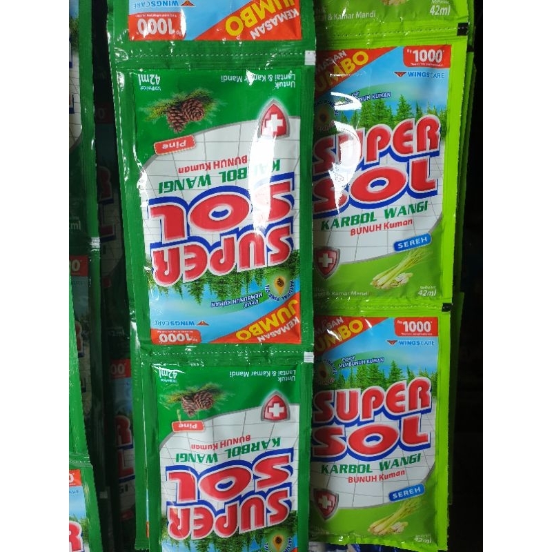 Jual Supersol Karbol Renceng isi 6 Sachet | Shopee Indonesia