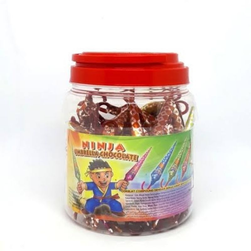 Jual NINJA COKELAT PAYUNG TOPLES ISI 50 PCS | Shopee Indonesia