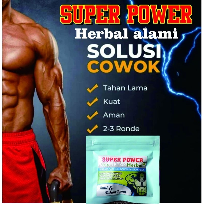 Jual Obat Kuat Pria Tahan lama,Super Power/ Jamu kuat Pria Herbal Alami 100%(3 kapsul) | Shopee ...