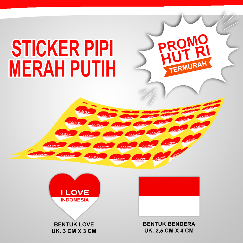 Jual Sticker Pipi HUT RI | Shopee Indonesia