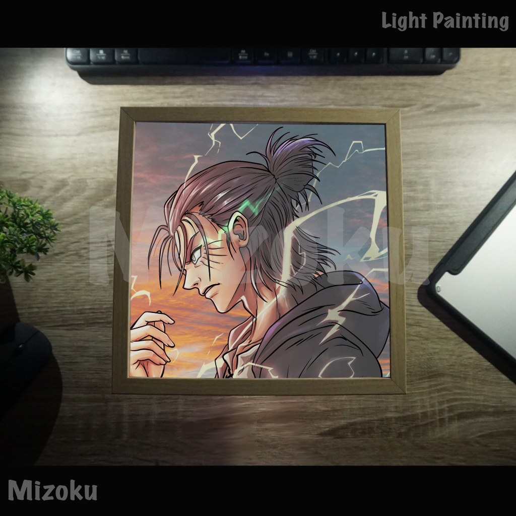 Jual LIGHT PAINTING ANIME ATTACK ON TITAN AOT EREN COOL | Shopee Indonesia