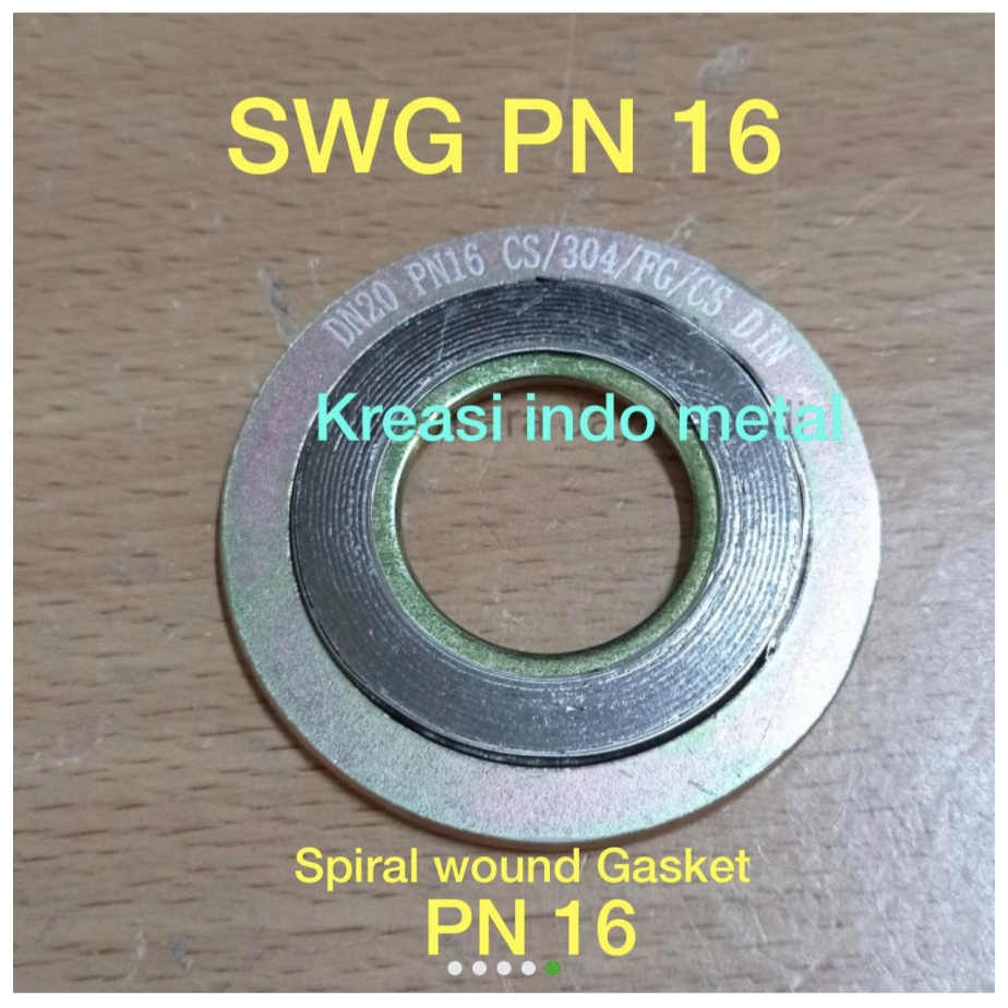 Jual 4" Spiral Wound Gasket PN 16 /Swg PN16 DN100 Din DN 100 Packing 4 ...